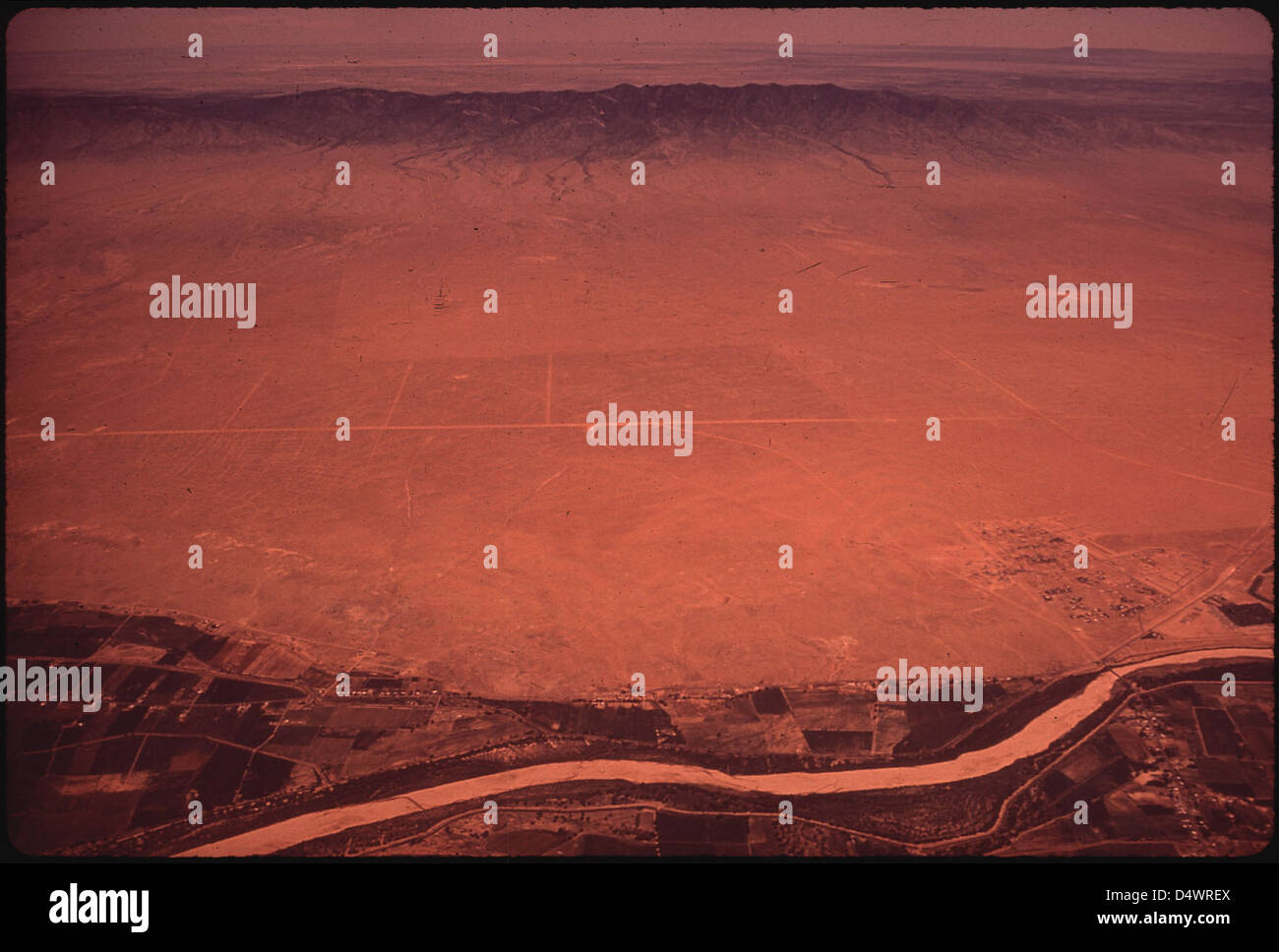 This June 1972 photograph captures the Rio Grande Valley, showcasing ...