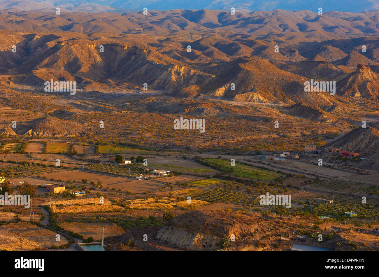 Tabernas Desert Natural Park, Tabernas, Almeria Province, Andalusia ...