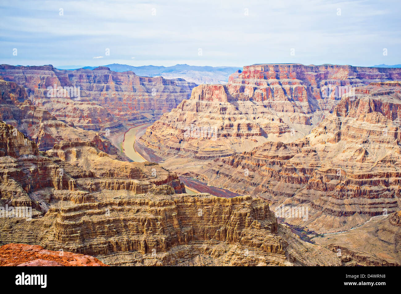 Grand Canyon as seen from Guano Point, West Rim, Arizona, USA Stock ...