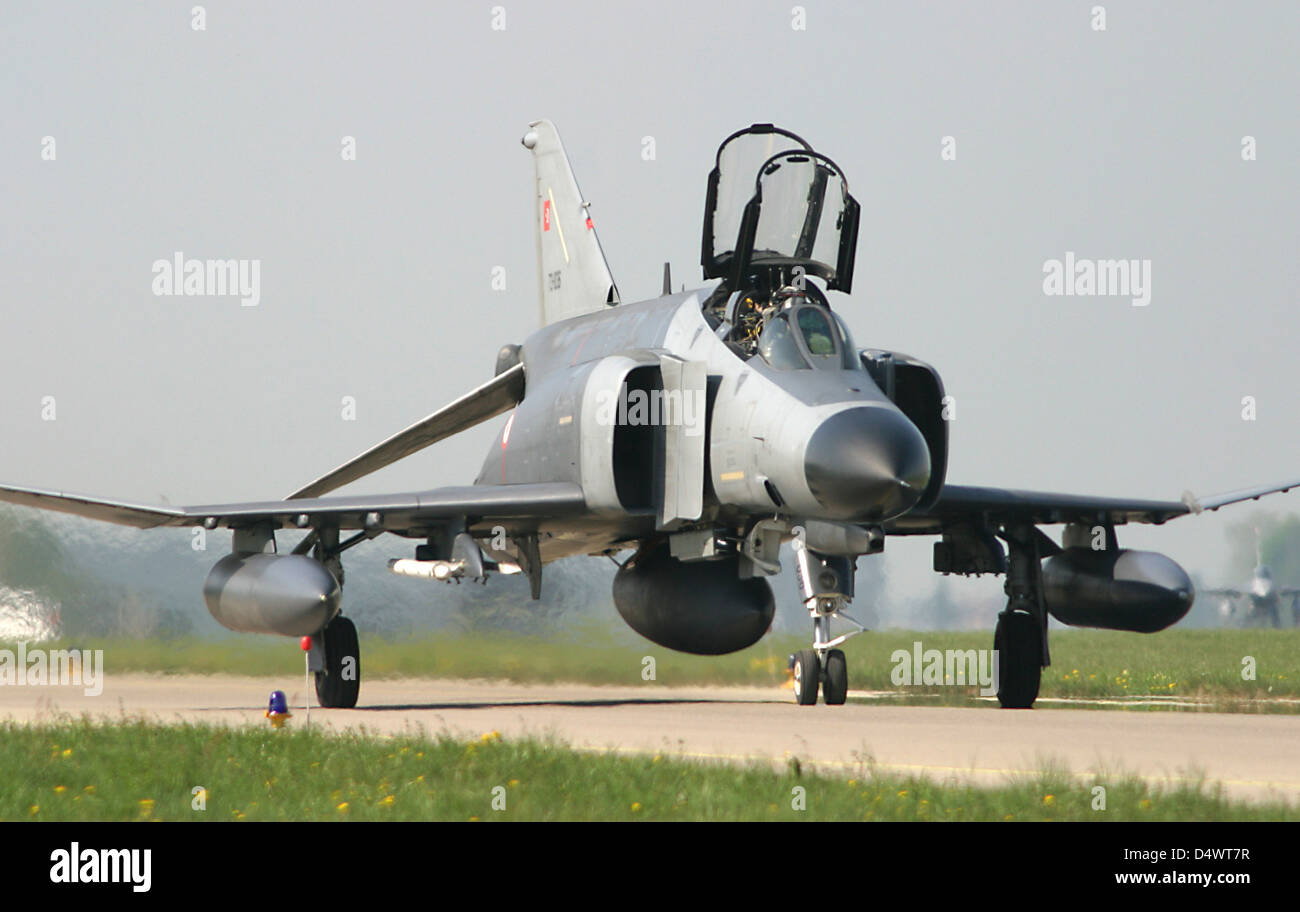 Turkish F-4E Phantom during the bi-annual ELITE exercise at Lechfeld ...