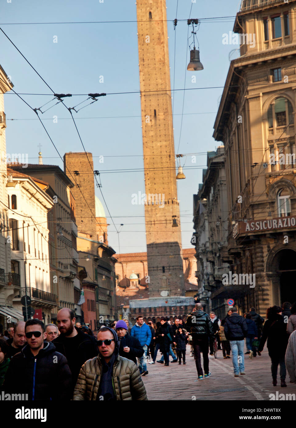 The Asinelli Tower in Bologna Stock Photo - Alamy