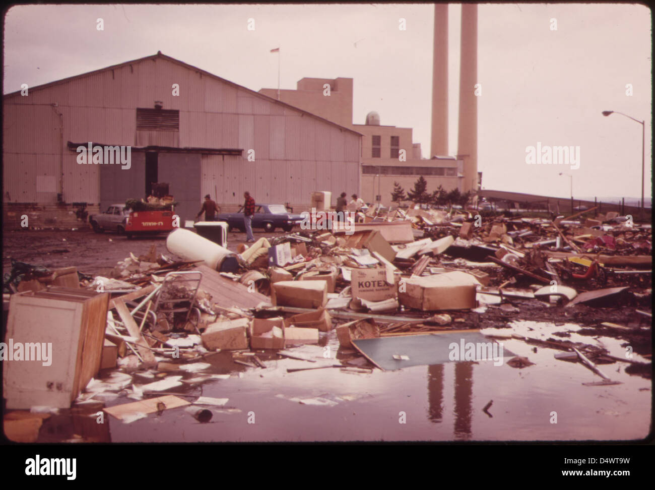 This 1973 photograph shows household trash dumped outside the New York ...