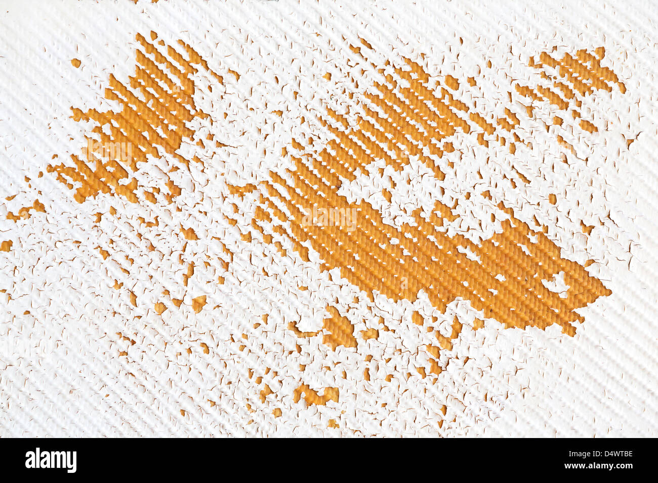 White painted color cracked after years of weathered Stock Photo - Alamy