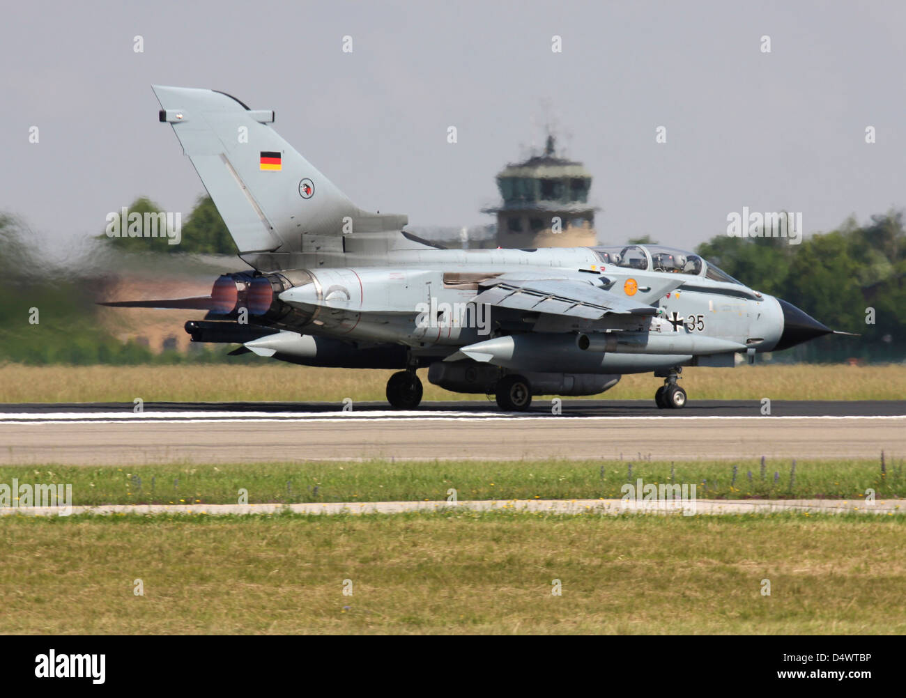 German Tornado aircraft with locally developed reconnaissance pod and ...
