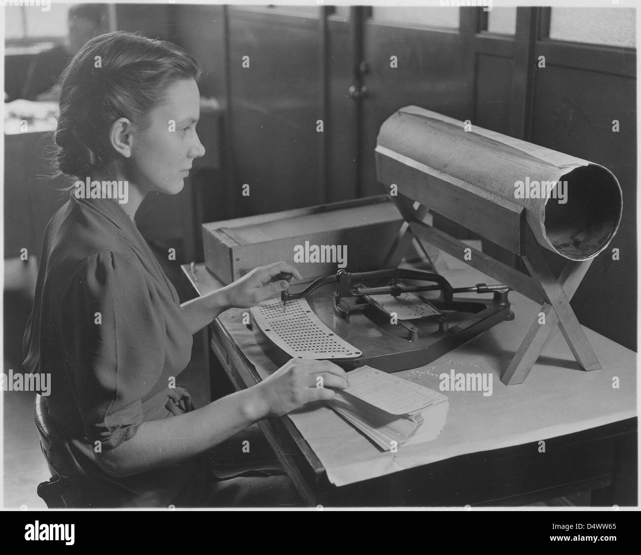 A card puncher used by the U.S. Census Bureau, essential to compiling ...
