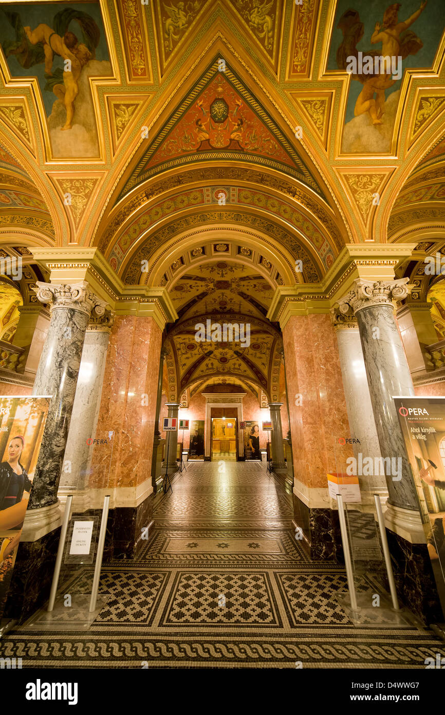 Interior of the Budapest Opera House in Hungary Stock Photo - Alamy