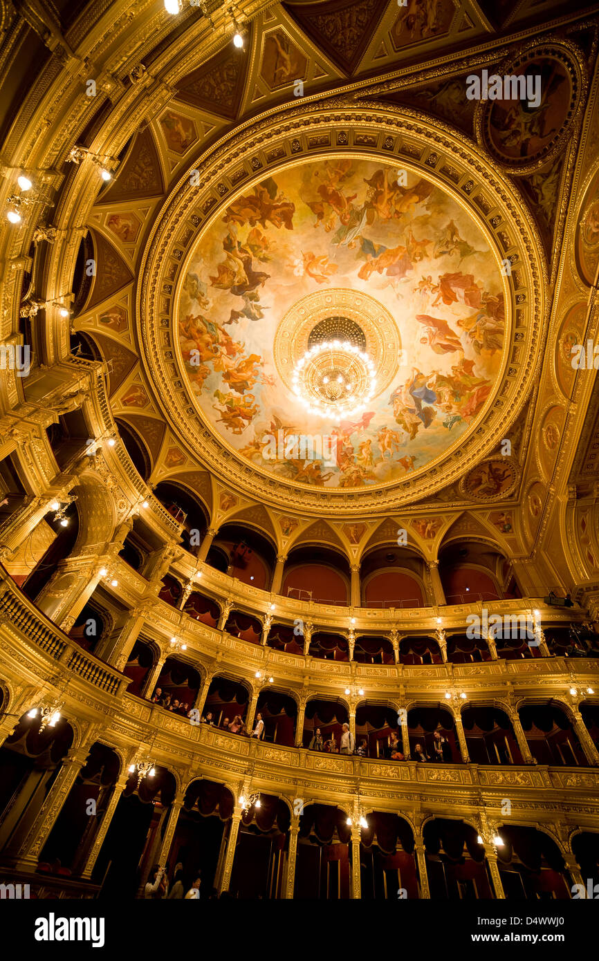 Hungarian State Opera House Interior Stock Photos & Hungarian State ...