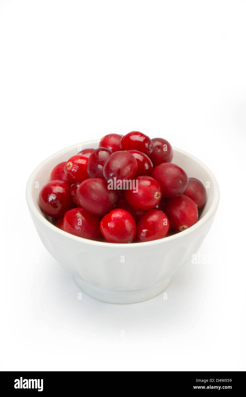 Bowl of cranberries Stock Photo - Alamy