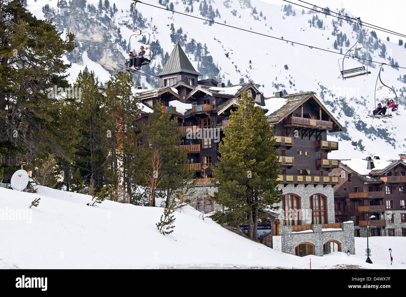 Arc 1950, ski resort - The Alps, France Stock Photo - Alamy