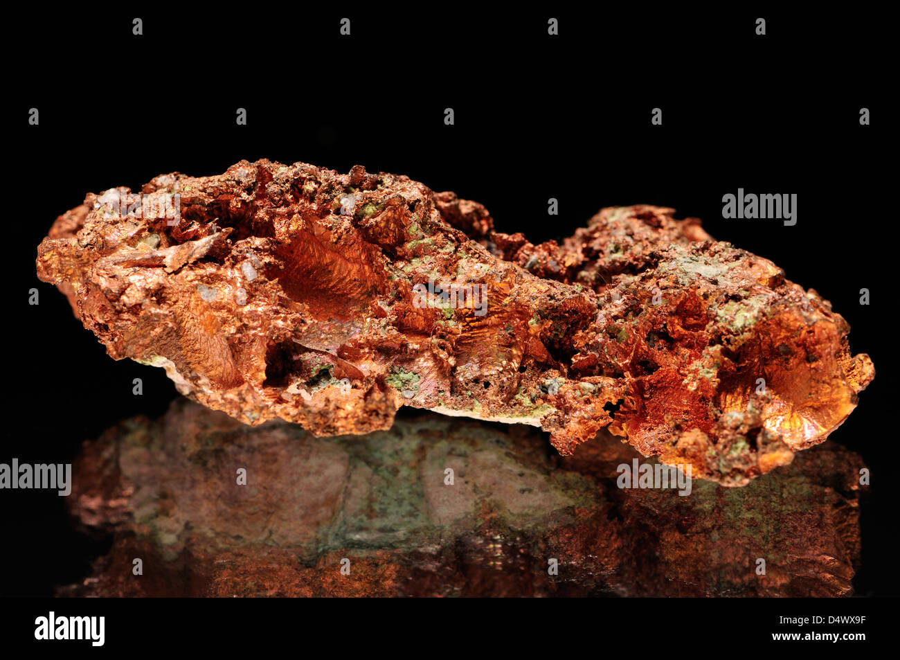 Native copper - copper metal naturally occuring in almost pure form ...