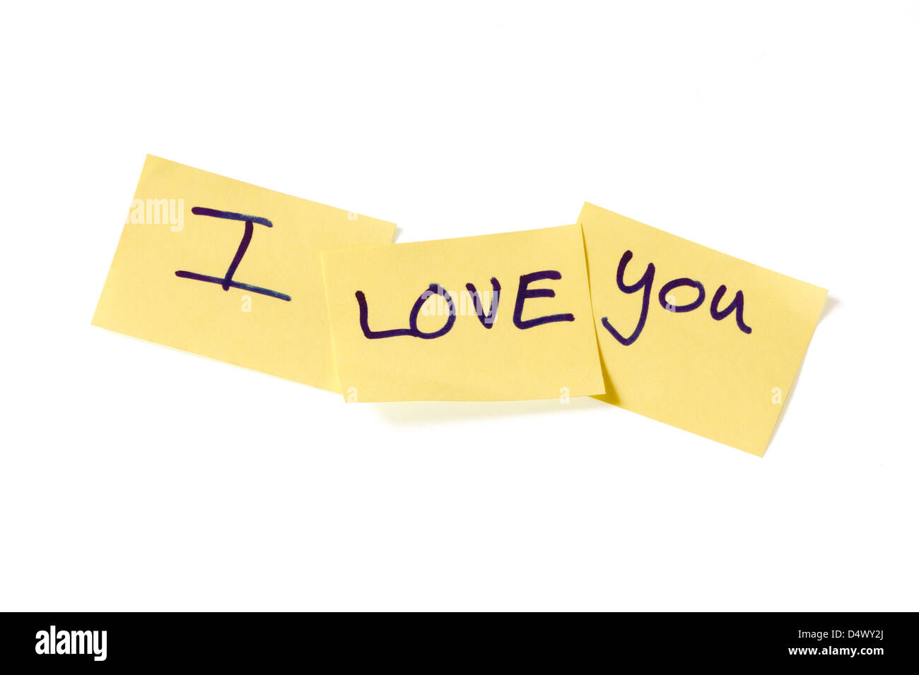 Text love on post Cut Out Stock Images & Pictures - Alamy