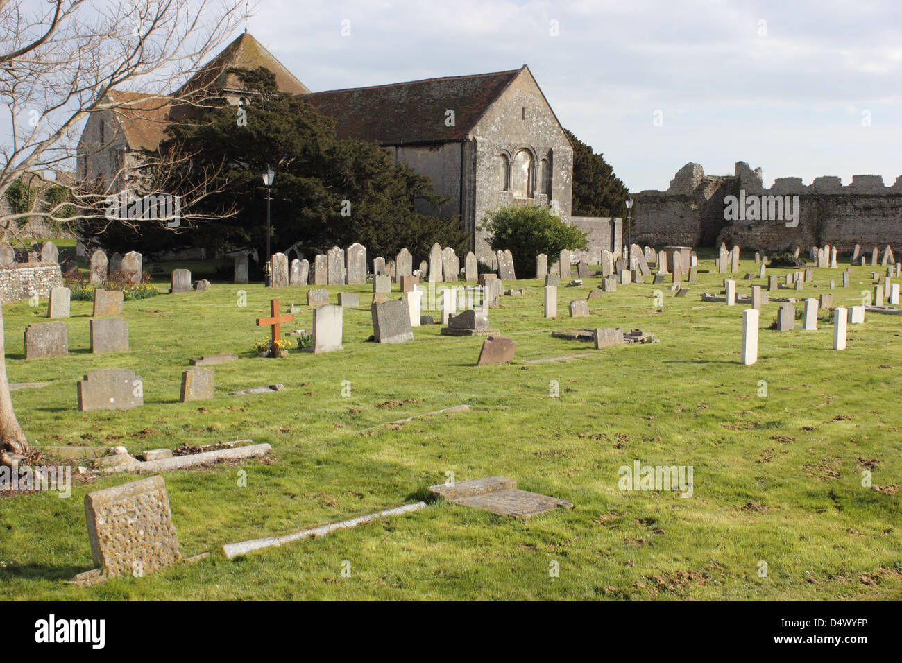 church and graveyard Stock Photo - Alamy