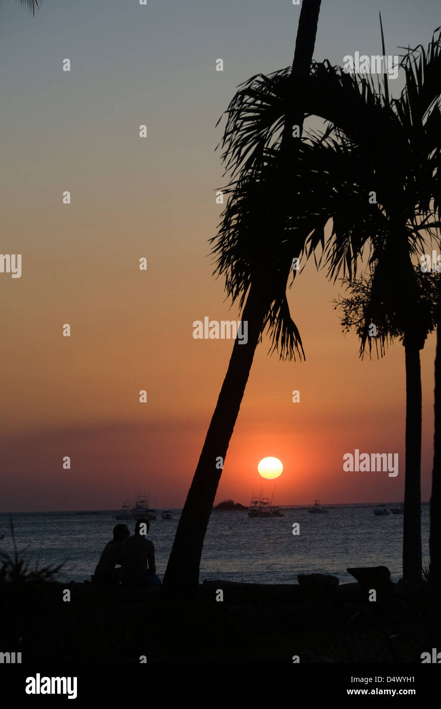 Guanacaste romantic sunset Stock Photo - Alamy