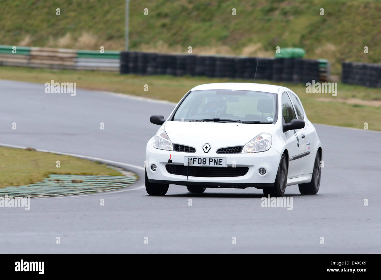 A car taking part in a Sprint motorsport event at Mallory Park Circuit ...