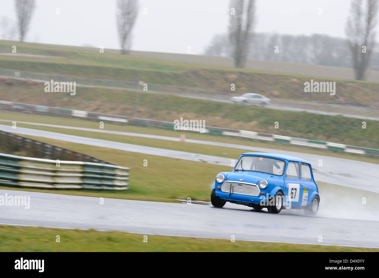 A car taking part in a Sprint motorsport event at Mallory Park Circuit ...