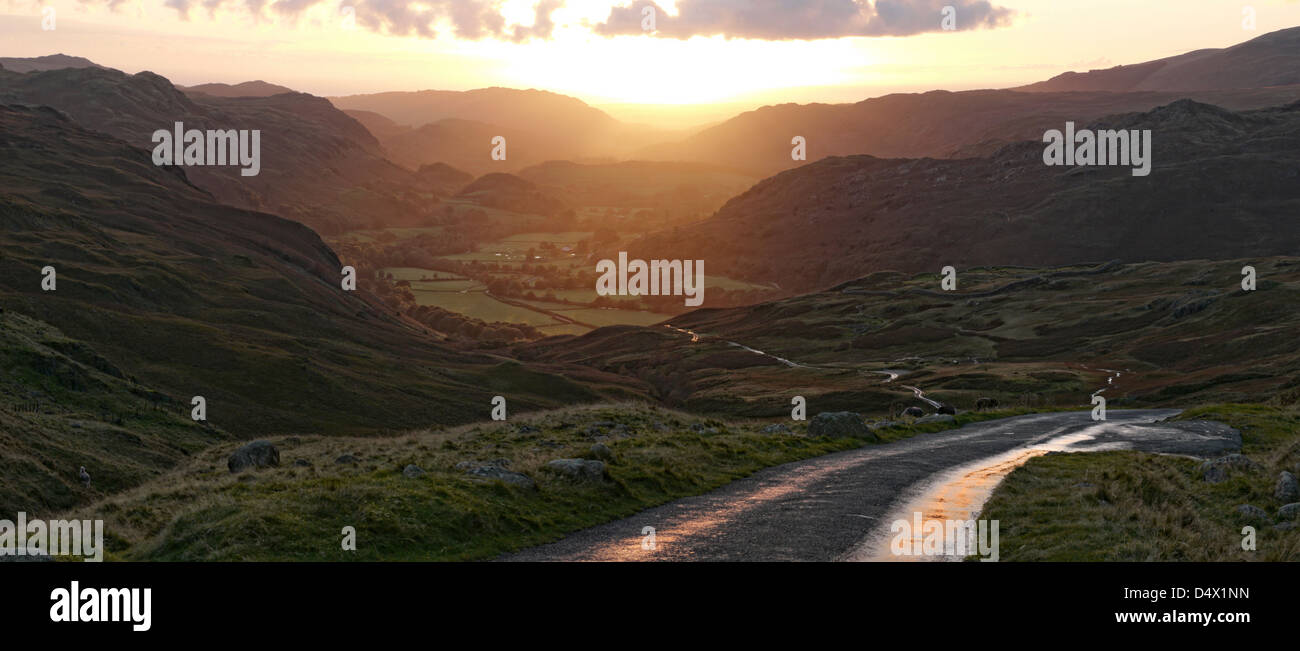 Hardknott Pass Panorama High Resolution Stock Photography and Images ...