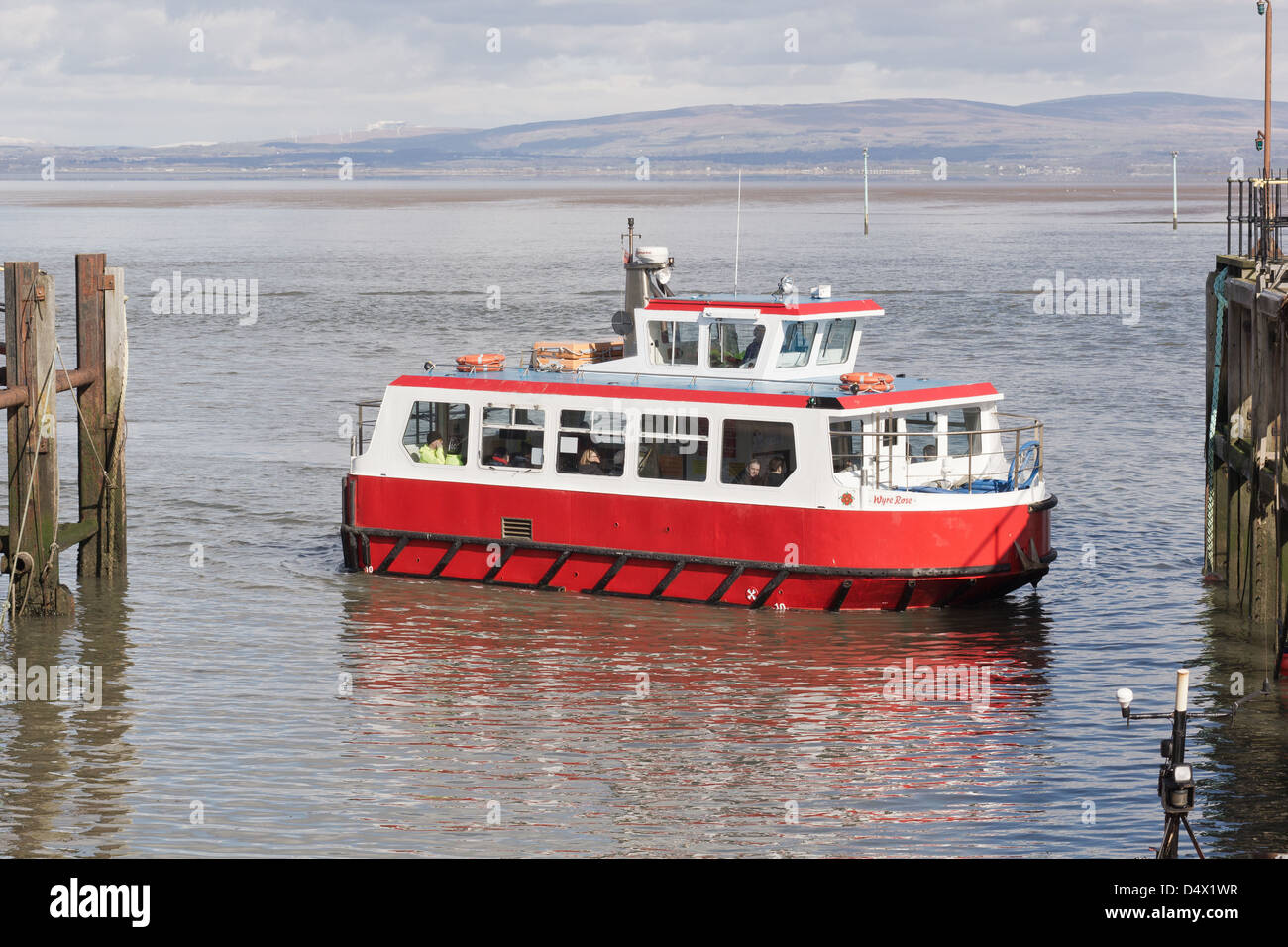 Fleetwood - Lancashire, England with the Knott end boat ferry Stock ...