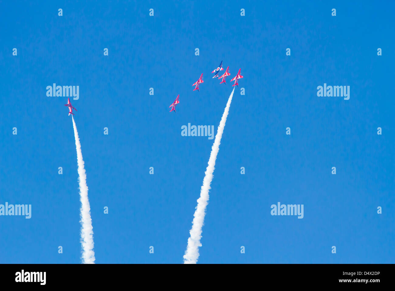 The Red Arrows flying display team Stock Photo - Alamy