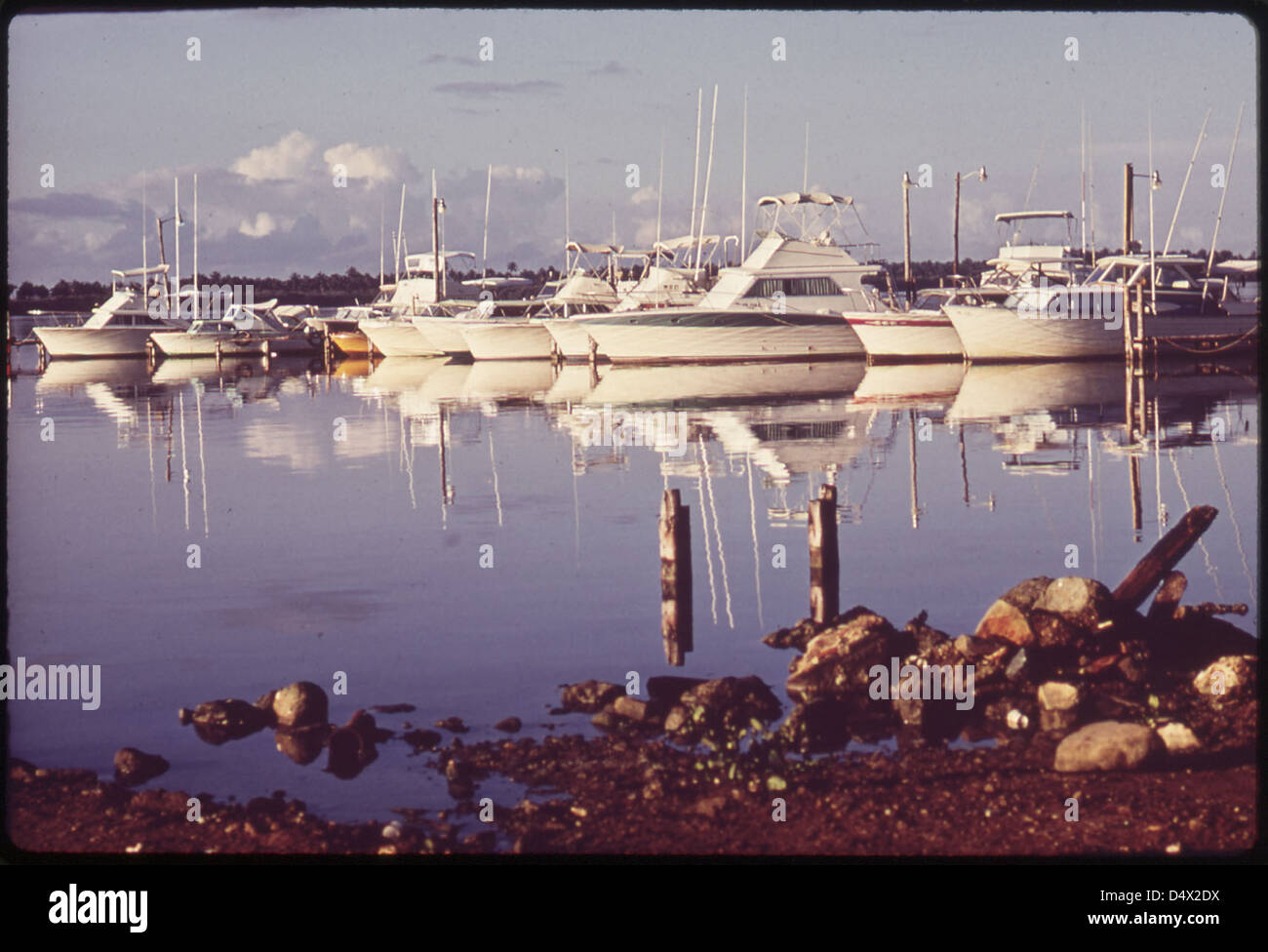 Caribbean Harbor Outside 02/1973 Stock Photo - Alamy