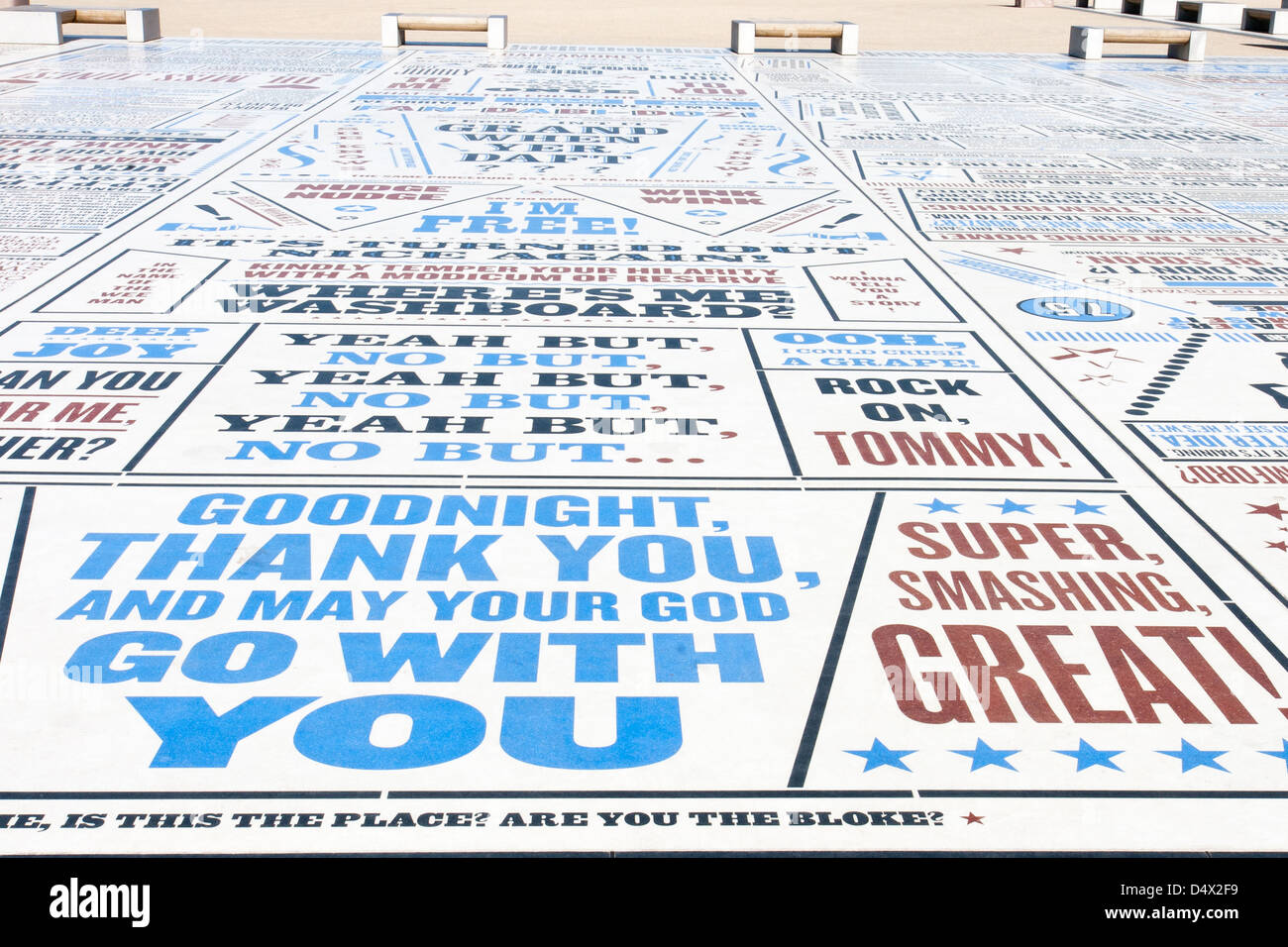 Blackpool, Lancashire, England with the comedy carpet Stock Photo - Alamy
