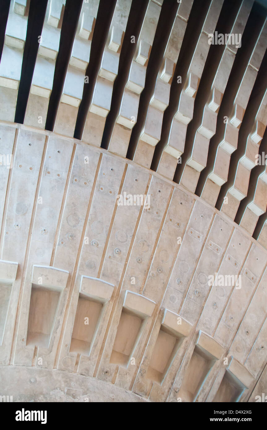 Sydney Opera House, Australia. Interior view of the prefabricated roof ...