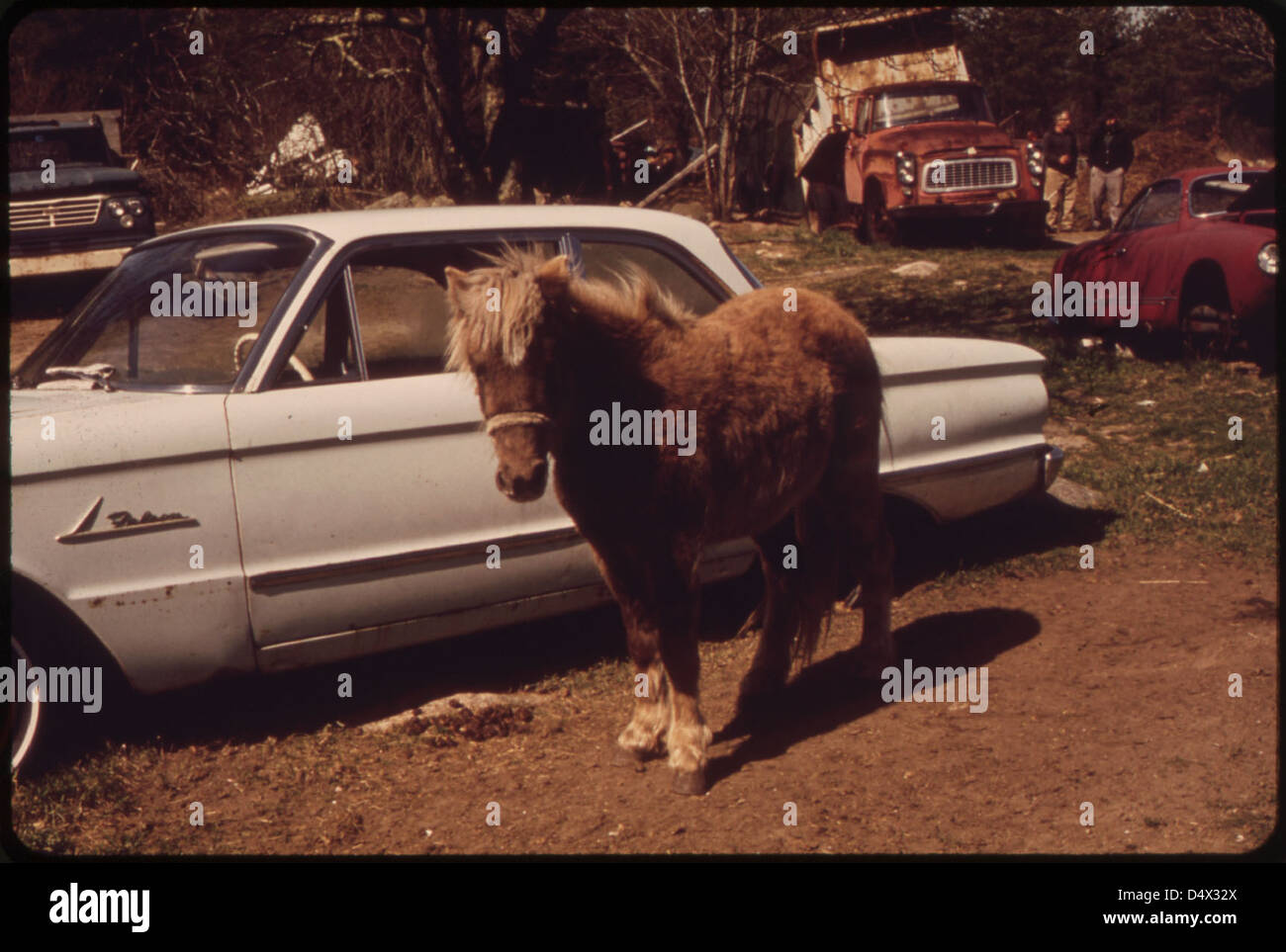 A 1973 DOCUMERICA photo shows discarded items in a junkyard ...