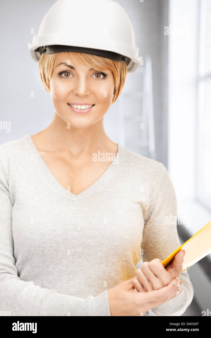 contractor in helmet Stock Photo - Alamy