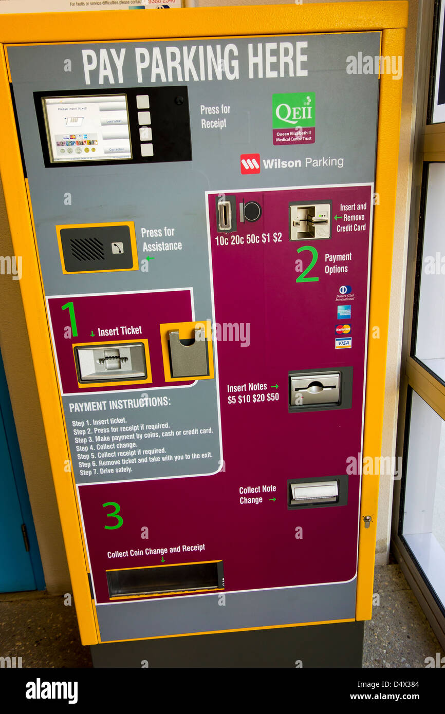 Pay parking machine Stock Photo - Alamy