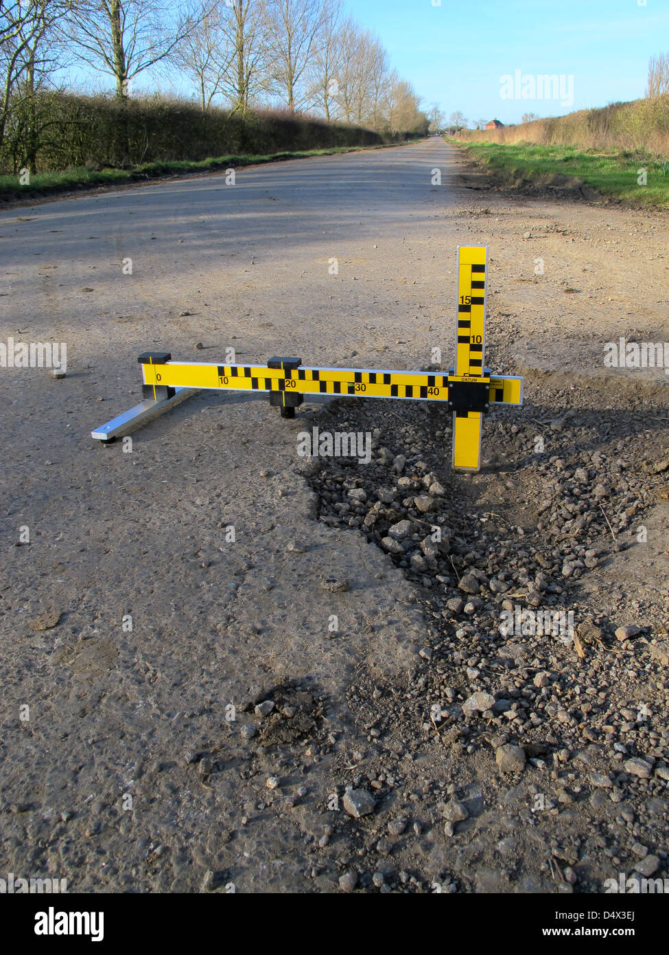 Potholes, mechanical failures, defect measure instrument, survey ...