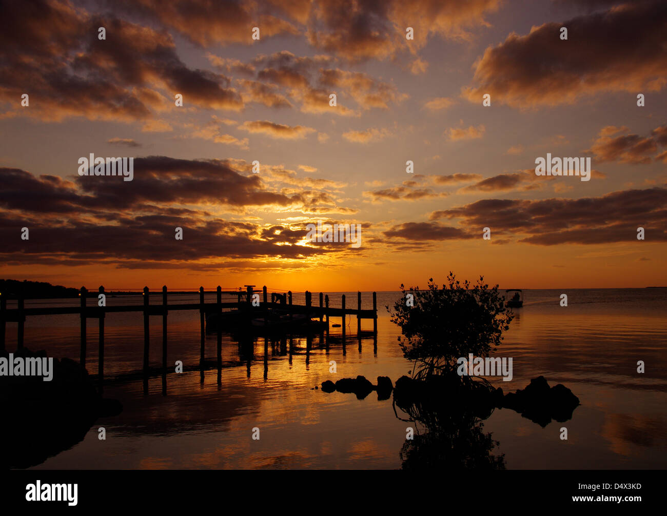 Another Peaceful Sunset in the Florida Keys Stock Photo - Alamy