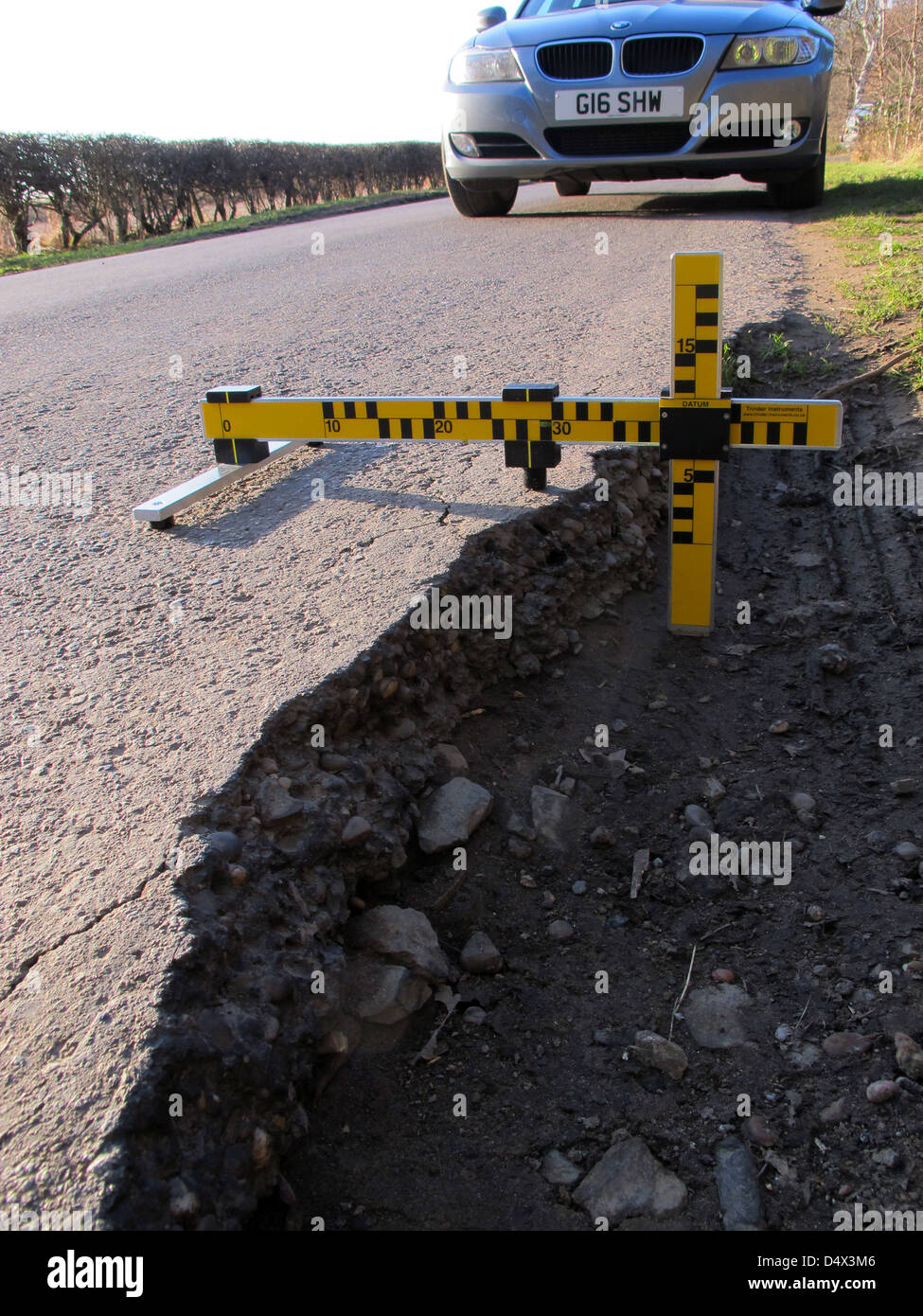 Potholes, mechanical failures, defect measure instrument, survey ...