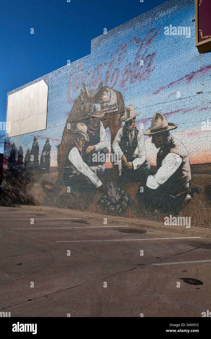 A famous mural on a wall in North Platte, Nebraska, USA Stock Photo - Alamy