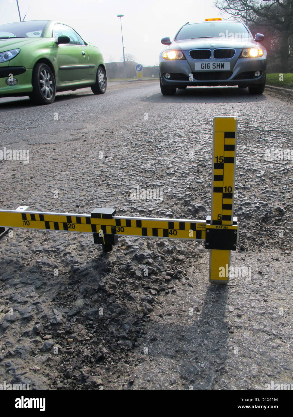 Potholes, mechanical failures, defect measure instrument, survey ...