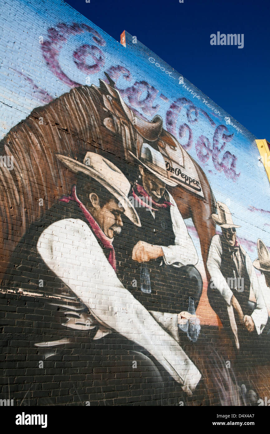 A famous mural on a wall in North Platte, Nebraska, USA Stock Photo - Alamy