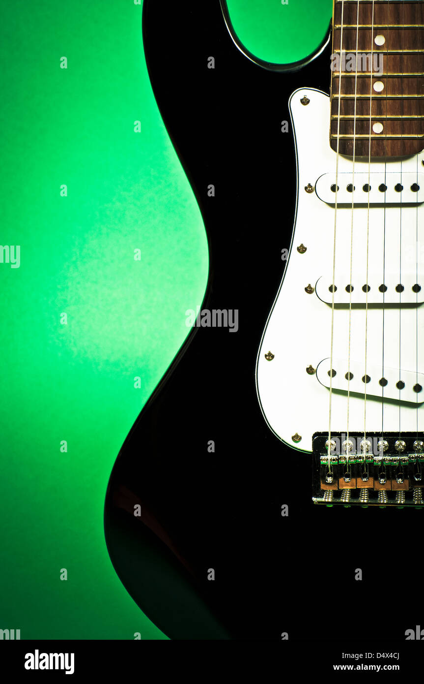 Retro electric guitar Stock Photo - Alamy