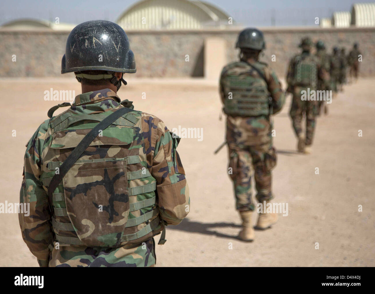 Afghan Commandos with Special Operations Kandak during live fire ...