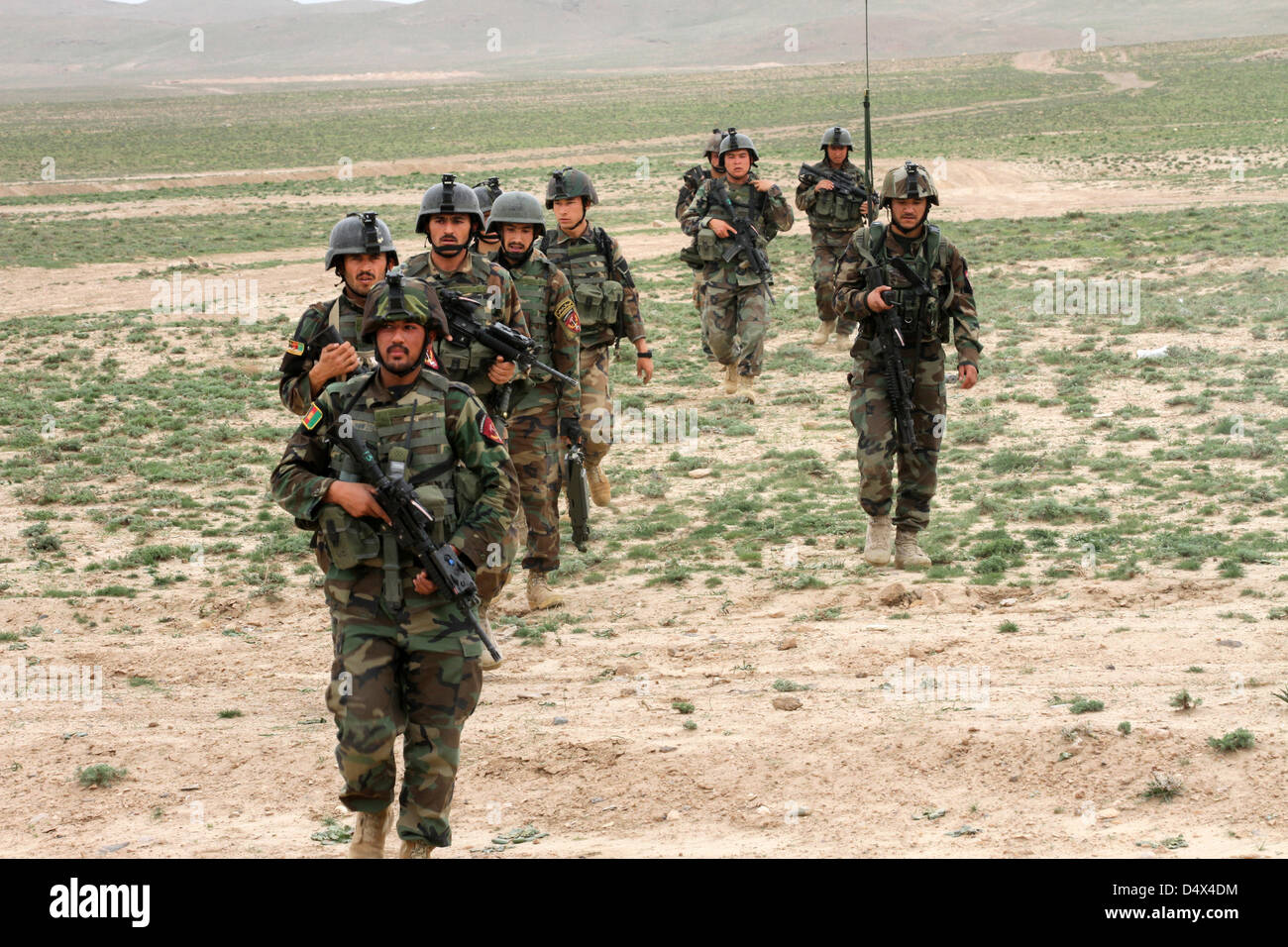 Afghan Commandos with Special Operations Kandak during live fire ...
