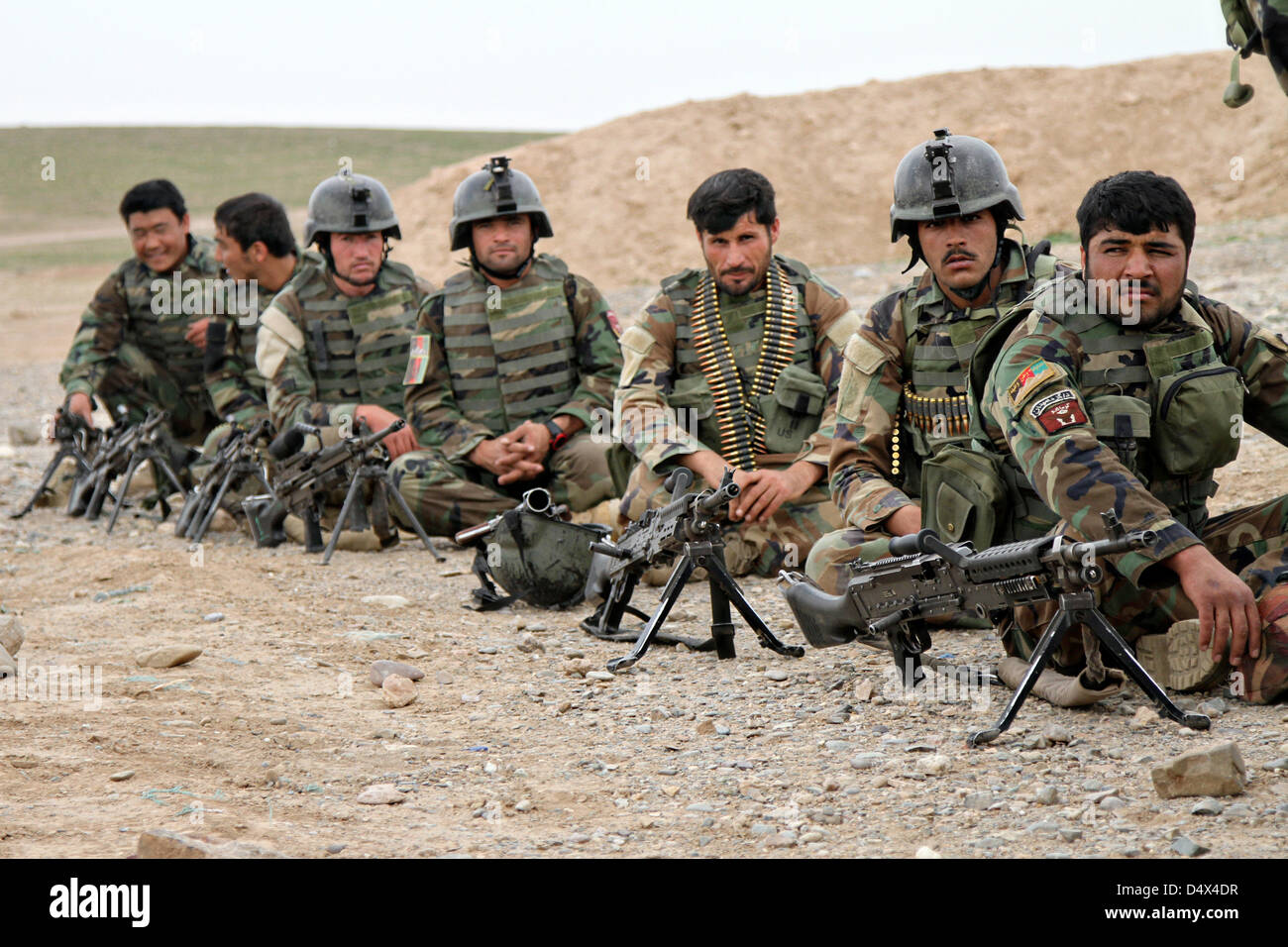 Afghan Commandos with Special Operations Kandak during live fire ...