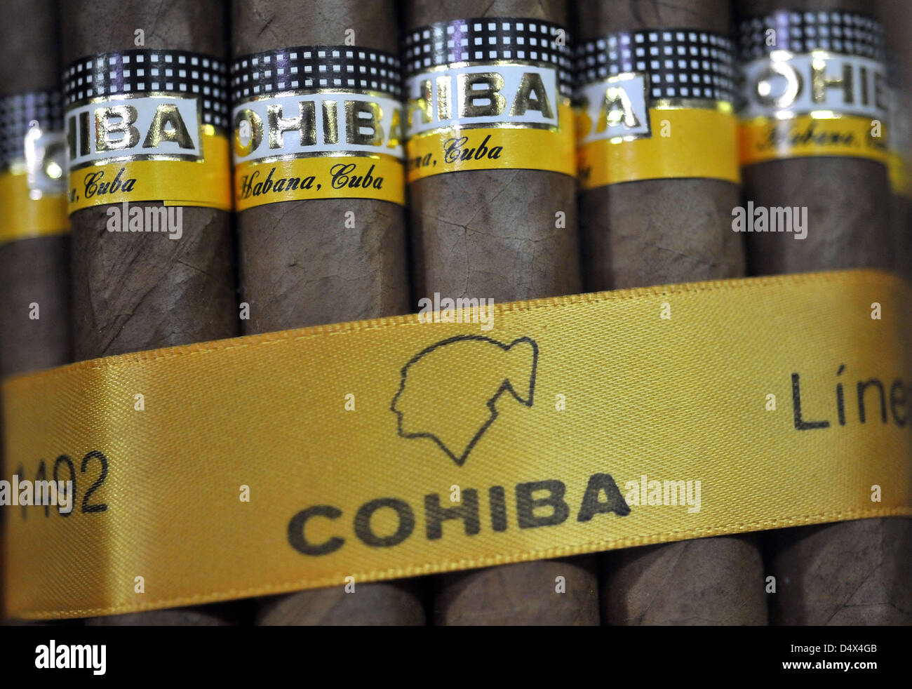 March 14, 2013 - Havana, Cuba - Cuban Cohiba cigars are seen for sale ...