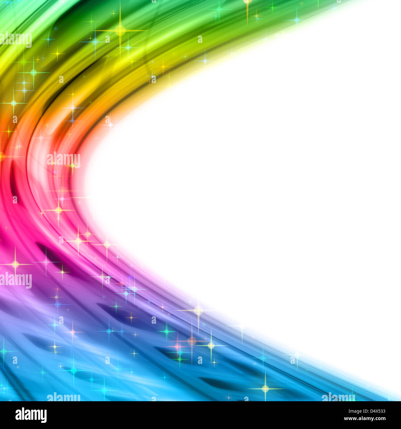 Fantastic Christmas wave design with glowing stars Stock Photo - Alamy