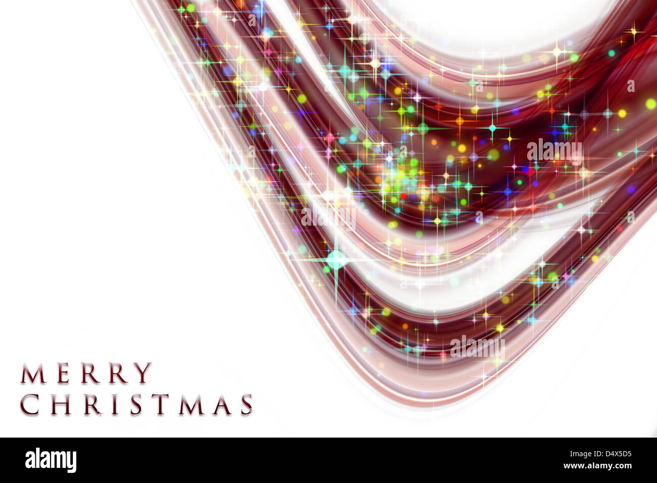Fantastic Christmas wave design with glowing stars Stock Photo - Alamy
