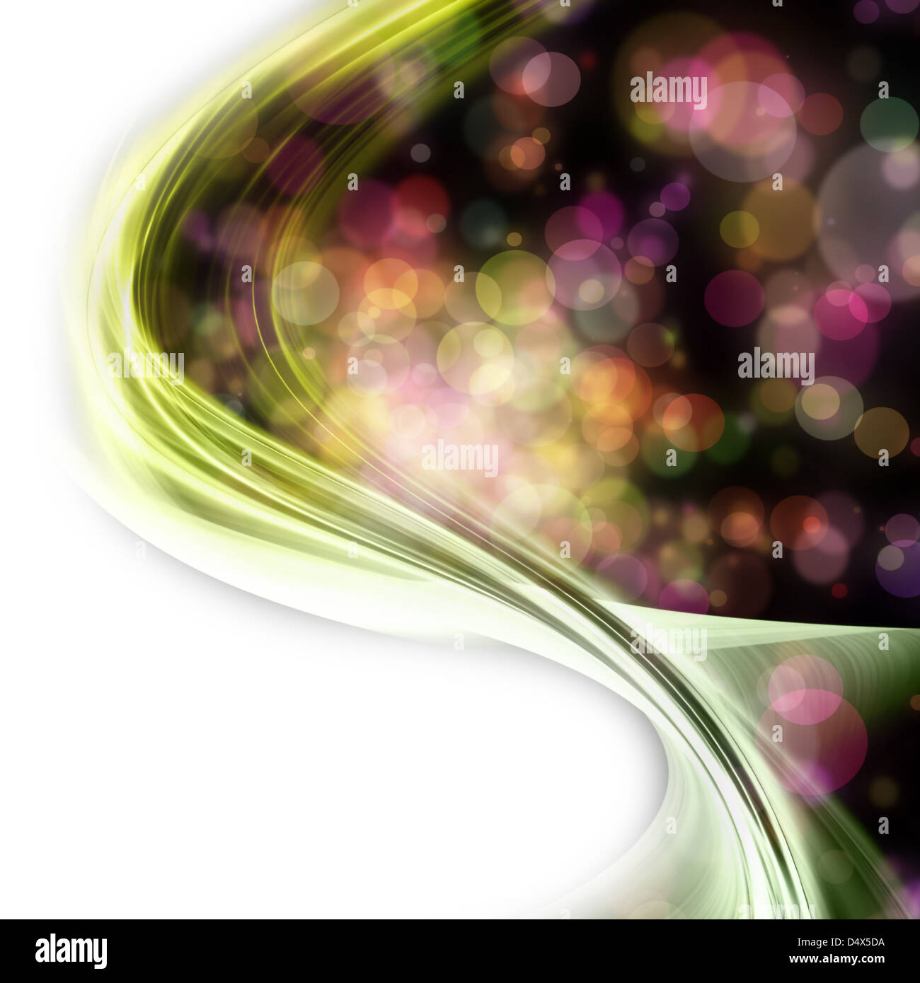 Fantastic elegant wave design with bubbles Stock Photo - Alamy