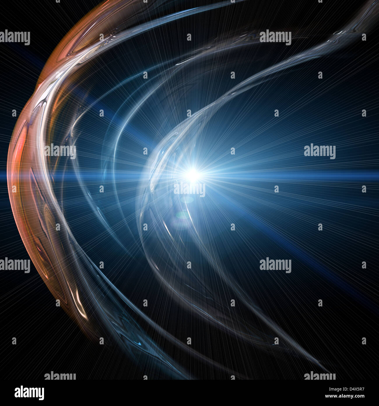 Futuristic technology wave background design with lights Stock Photo ...