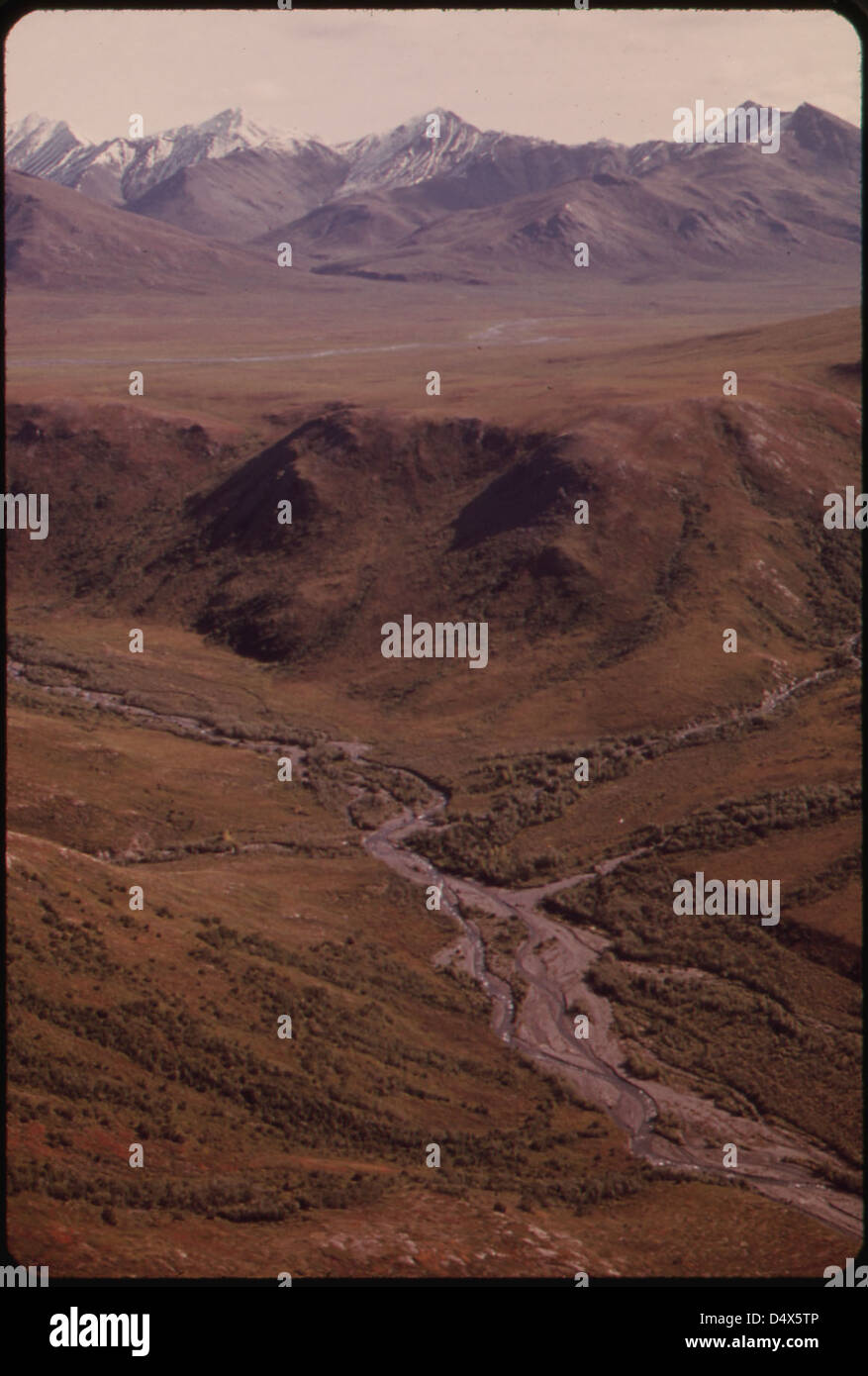 In August 1973, this DOCUMERICA photo captures the scenic Chandalar ...