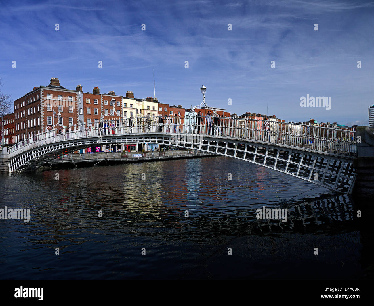 Ha'penny Bridge Liffey Dublin Ireland Stock Photo - Alamy