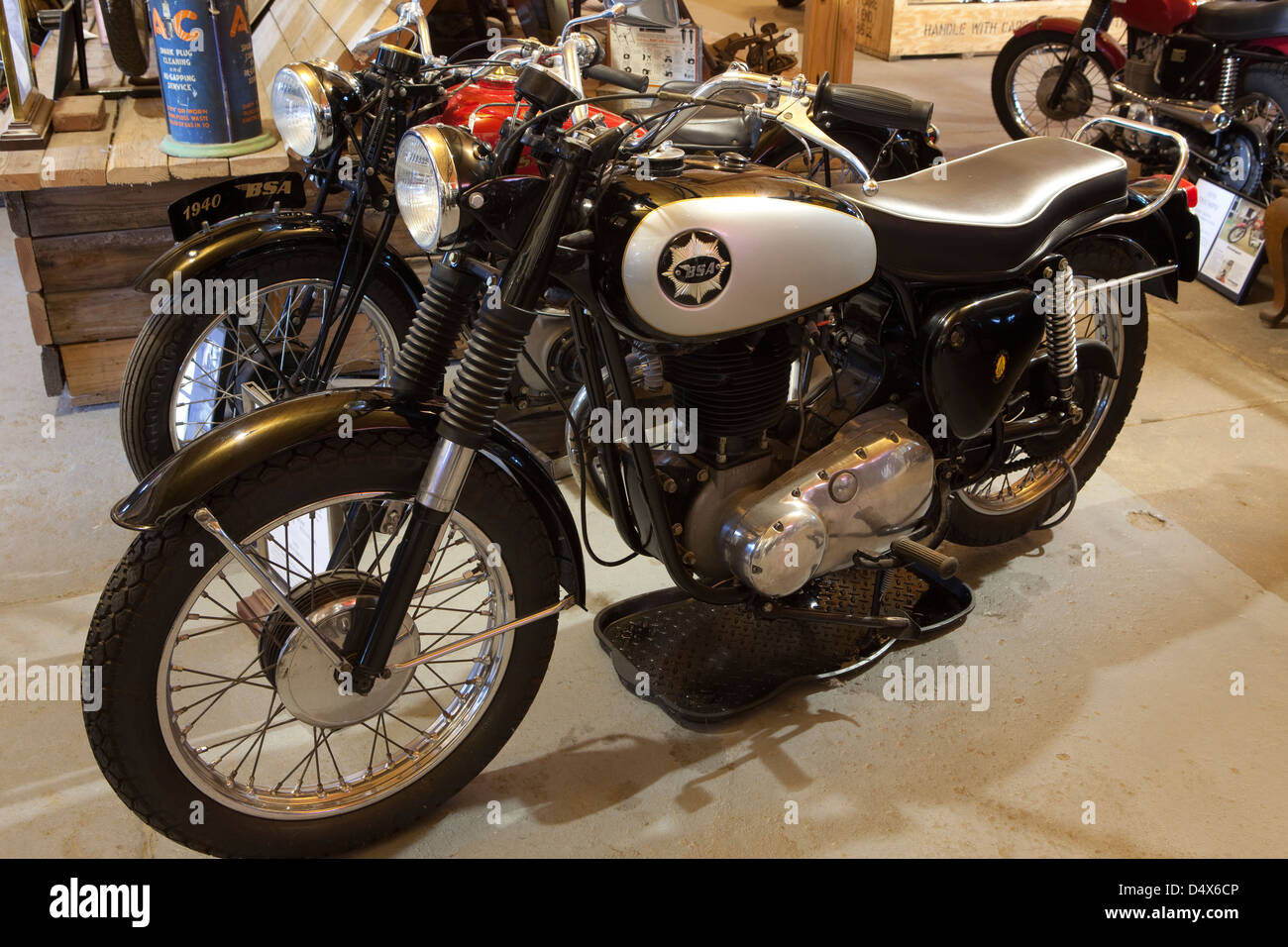 1960s BSA motorbike Stock Photo - Alamy