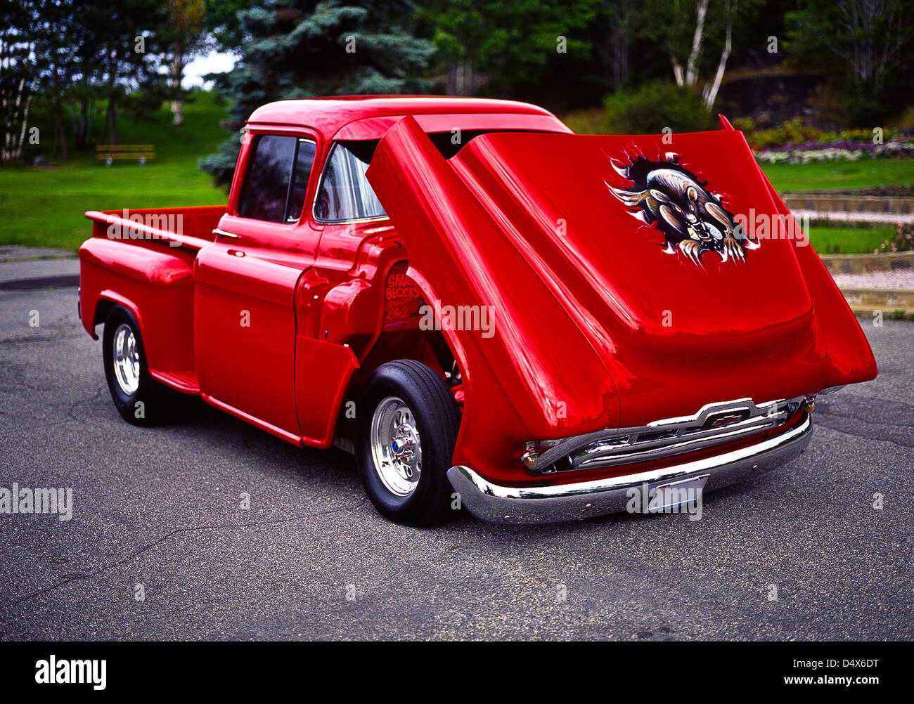 1956 custom chevrolet step side pick up hi-res stock photography and ...
