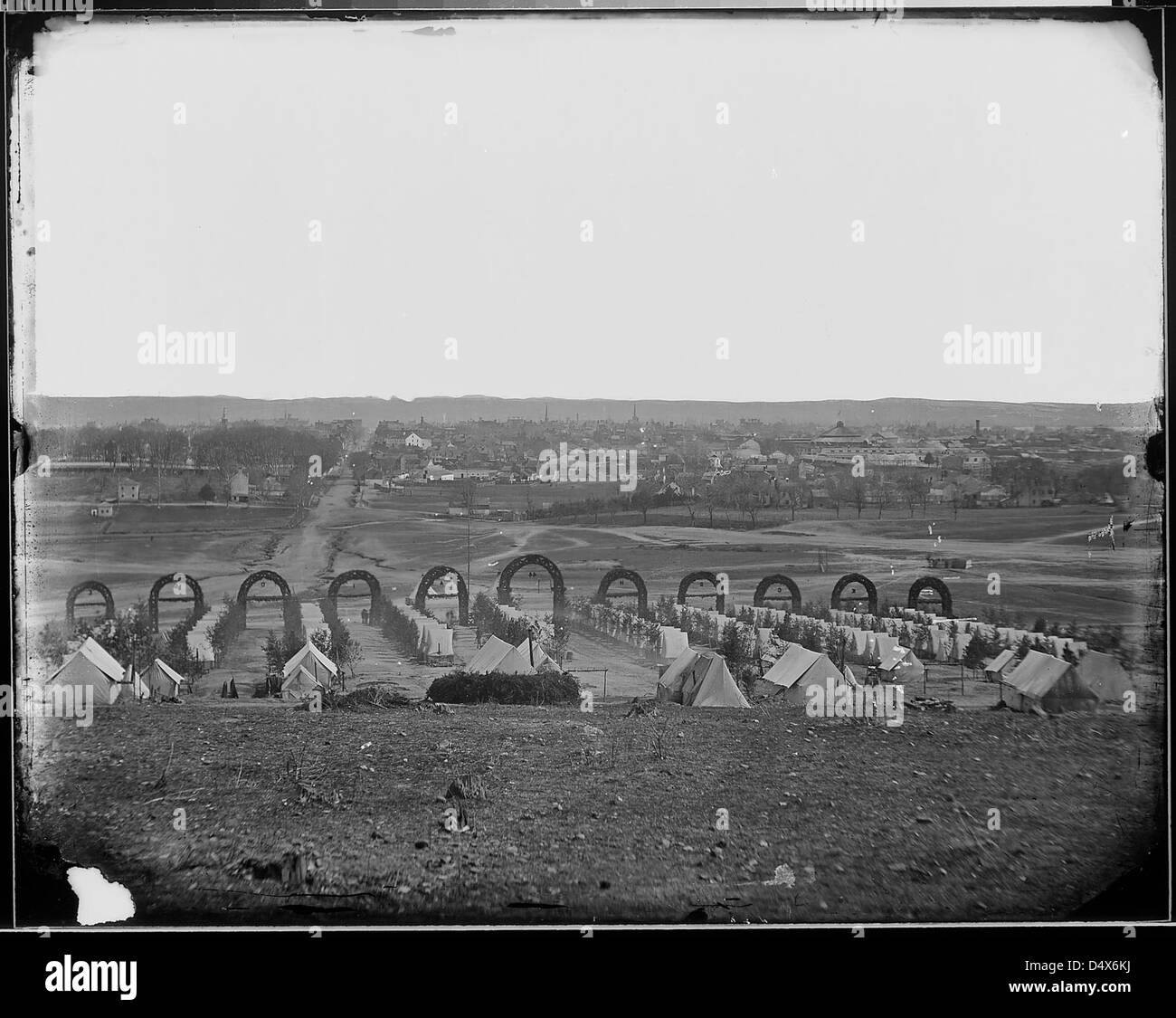 Camp of the 44th New York Infantry near Alexandria, Virginia Stock ...