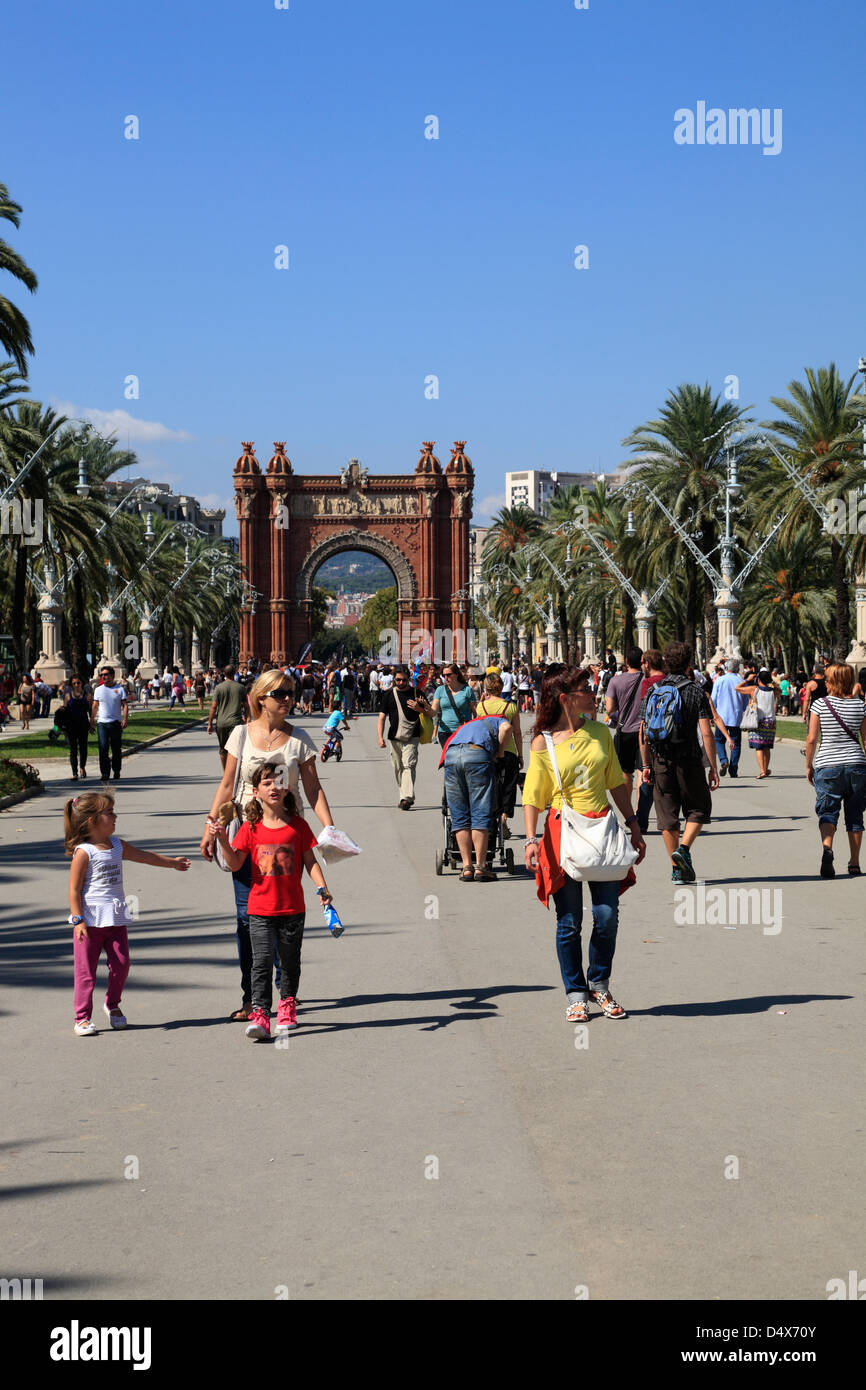 Arc de Triomf, Barcelona, Spain Stock Photo - Alamy