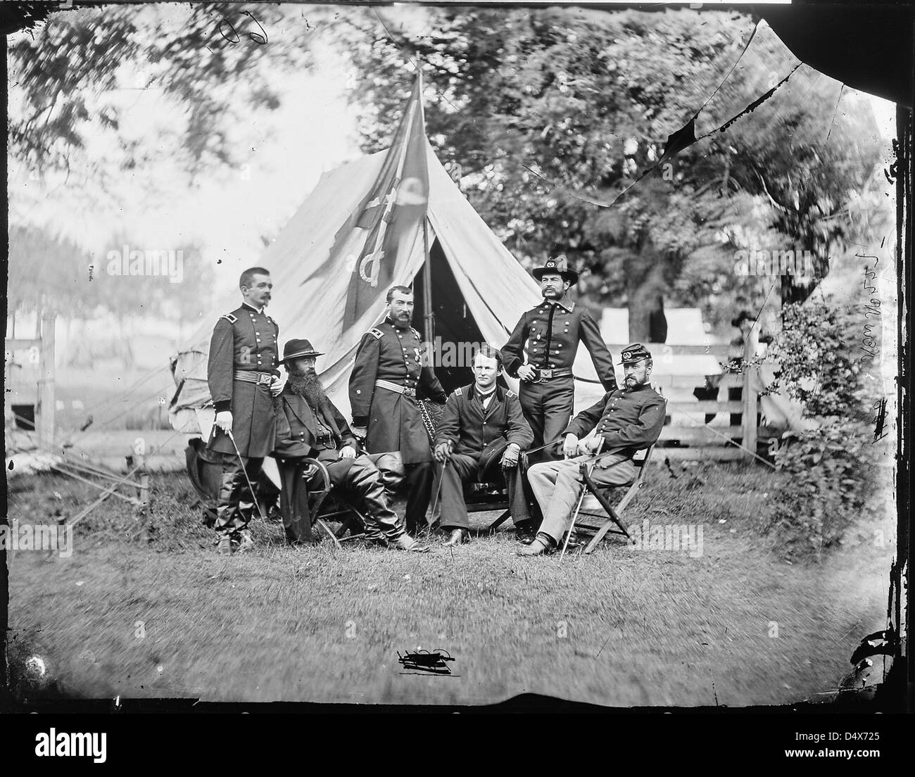 This photograph by Mathew Brady shows Union Generals Philip Sheridan ...